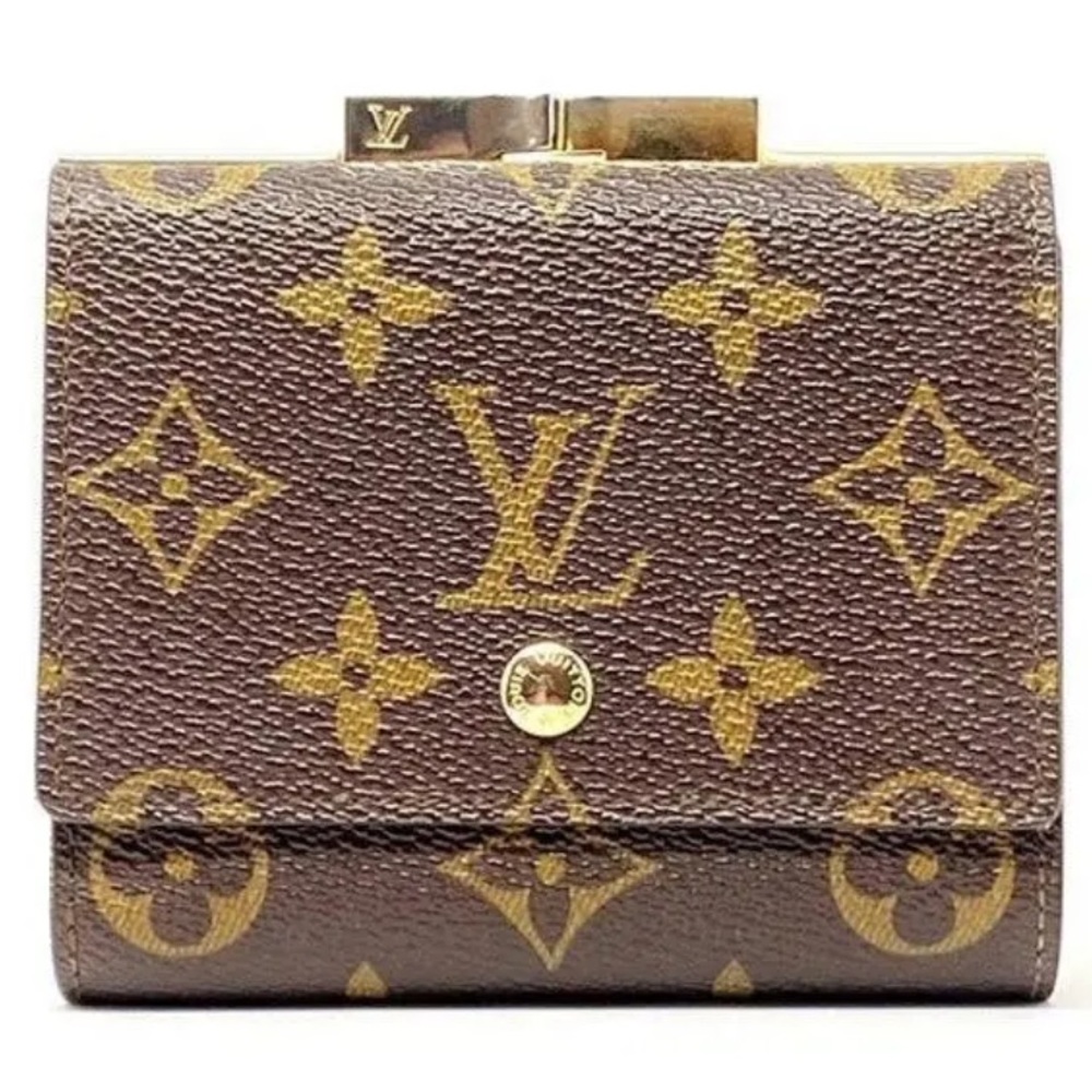 Louis Vuitton Monogram Kiss Lock Bifold Wallet - Gem